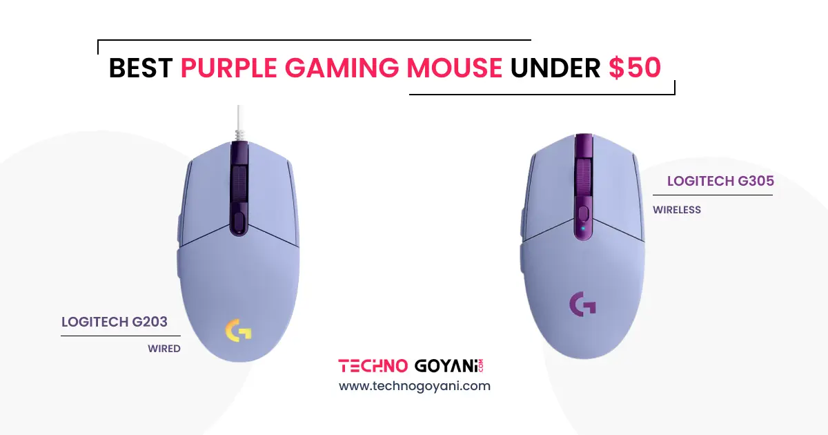 Best Purple Gaming Mouse Under $50 - Techno Goyani