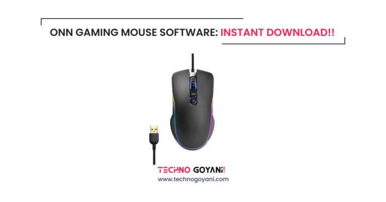 Onn Gaming Mouse Software: Instant Download!! - Techno Goyani