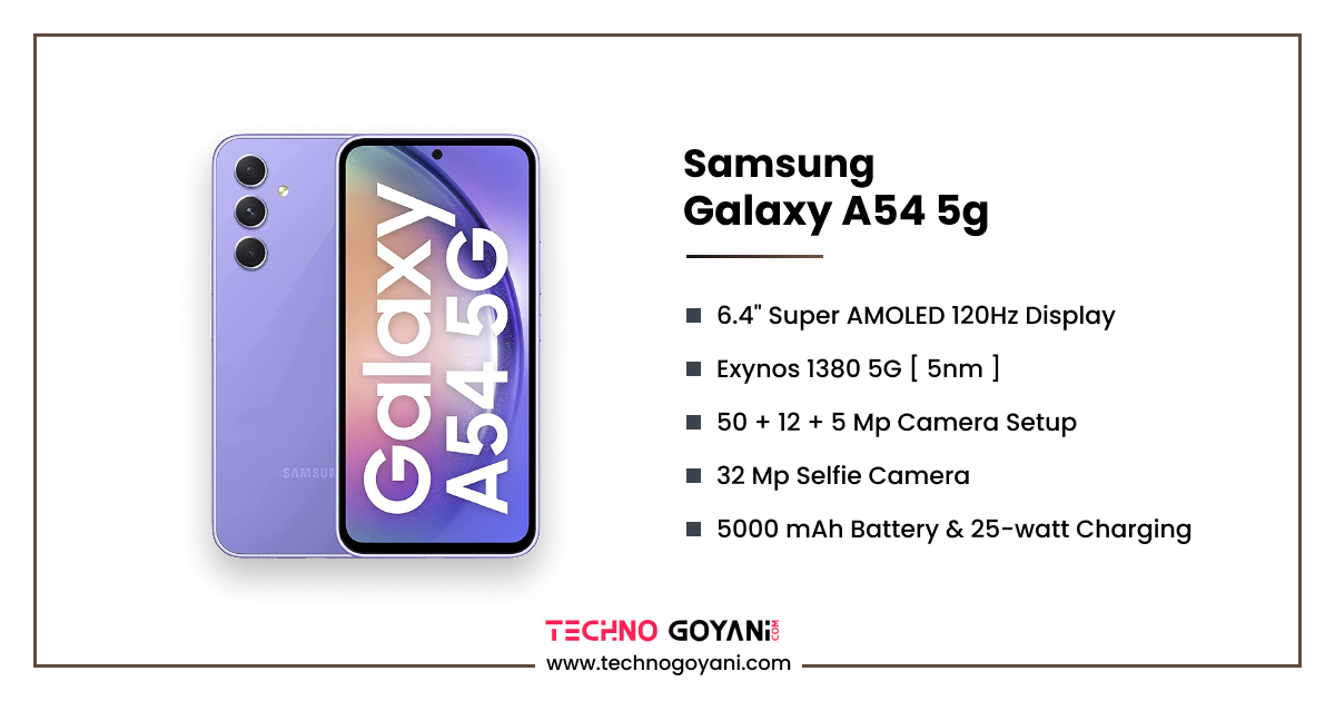 Samsung Galaxy A54 - Full Phone Specifications