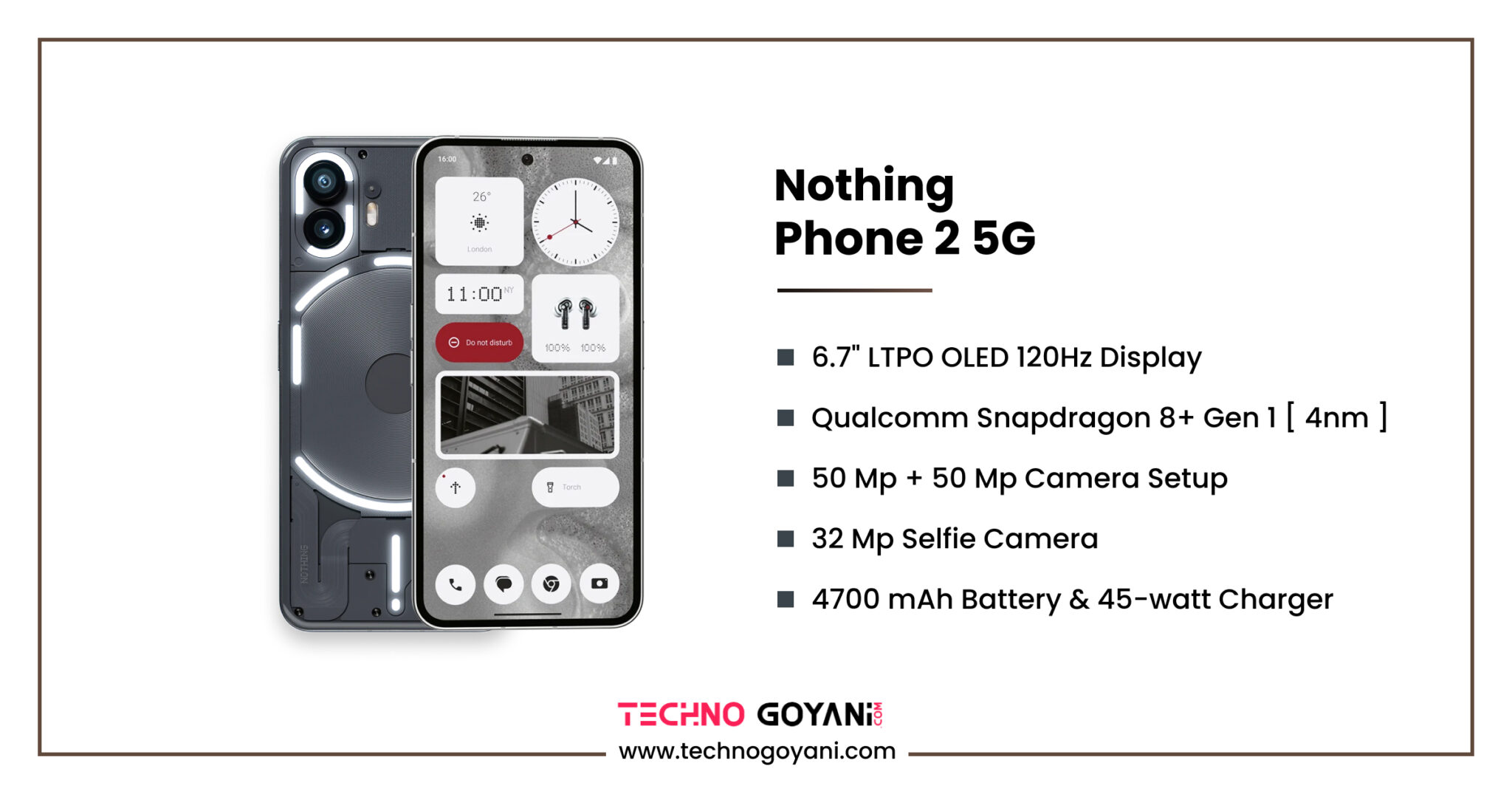 Nothing Phone 2, Launch Date, Specifications & Price - Techno Goyani
